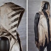 Post Apocalyptic Hood - Brown Leather Cowl - Handmade Hood - LARP ...