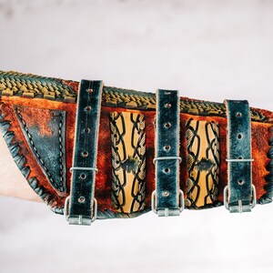 Colorful Arm Guard - Dystopian Bracer - Leather Forearm Protector ...