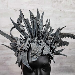 Post-apocalyptic EVA Foam Crown - Industrial Gothic Cosplay Headpiece ...