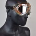 Silver Spiked Goggles Sandstorm Eye Protection Rusty Wasteland Eyewear ...