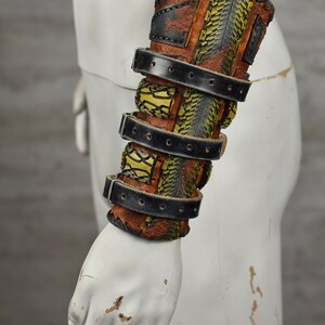 Colorful Arm Guard - Dystopian Bracer - Leather Forearm Protector ...