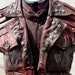 Red Leather Vest Studded Post Apocalyptic Vest Handmade - Etsy