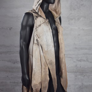 Post Apocalyptic Cape Layered Postapoc Vest Wasteland Nomad Hood ...