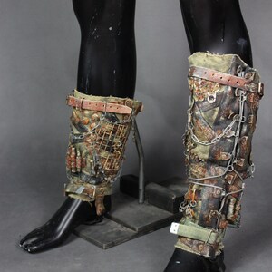 Post Apocalyptic Shin Guards Boot Cover Armor Wasteland Weekend Burning ...