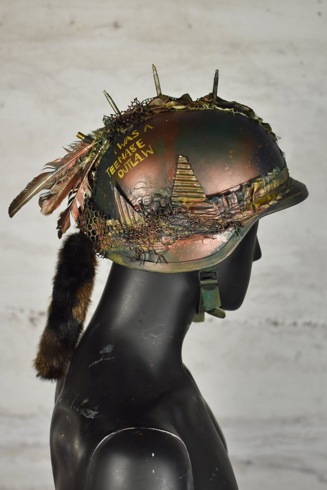 Customizable Helmet Post Apocalyptic Headpiece Dystopian Outfit Tank ...