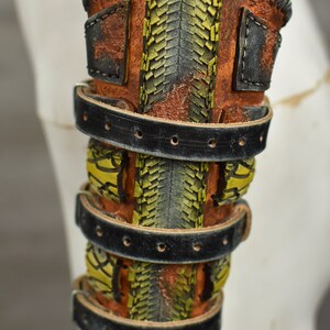 Colorful Arm Guard - Dystopian Bracer - Leather Forearm Protector ...