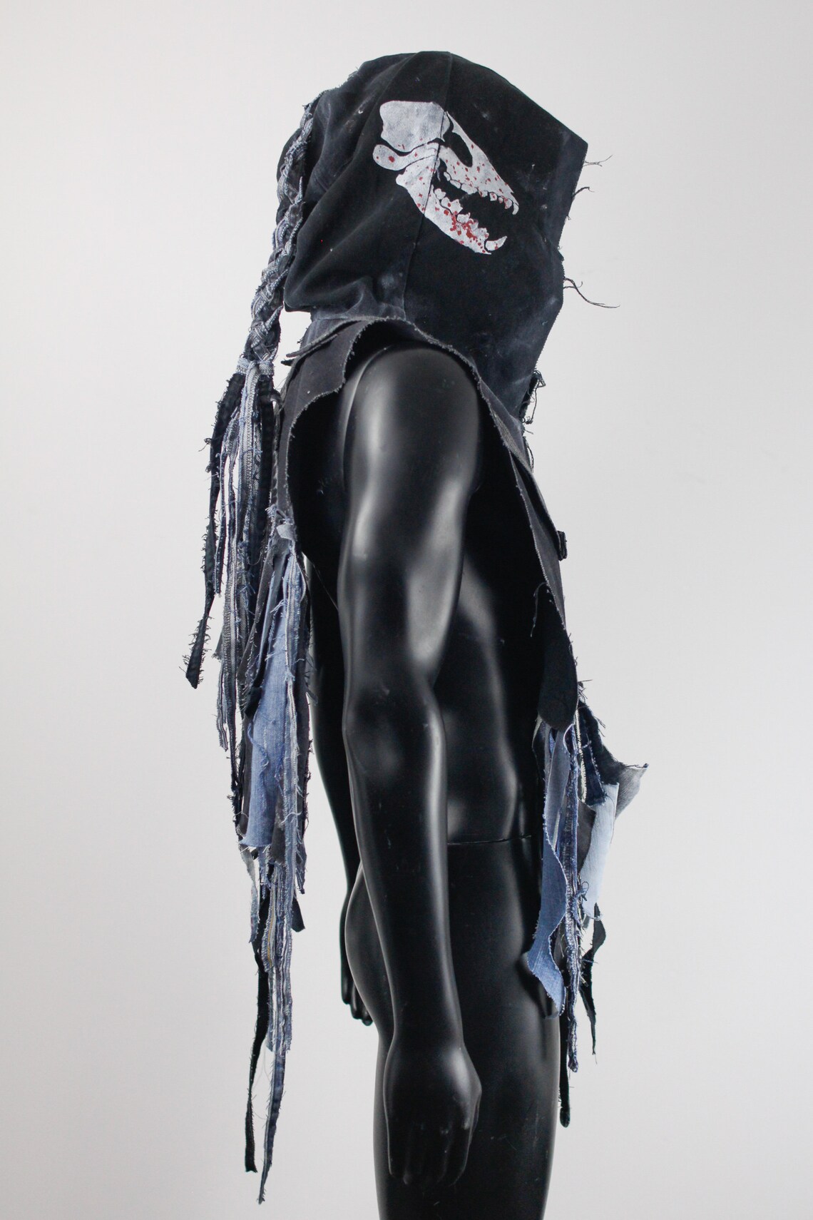 Post Apocalyptic Cowl Dog Skull Hood LARP Accessory - Etsy