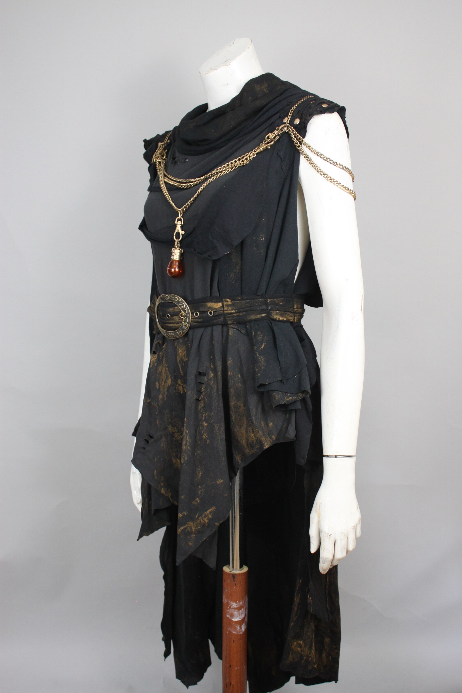 Wasteland Queen Gown Post Apocalyptic Costume Black - Etsy UK