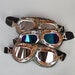 Silver Spiked Goggles Sandstorm Eye Protection Rusty Wasteland Eyewear ...