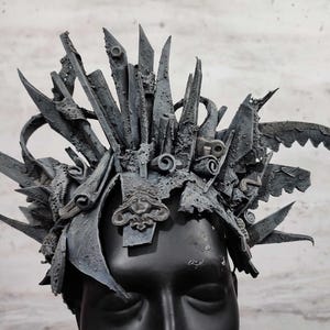 Post-apocalyptic EVA Foam Crown - Industrial Gothic Cosplay Headpiece ...