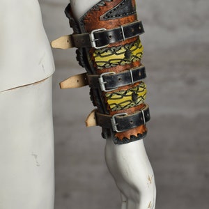 Colorful Arm Guard - Dystopian Bracer - Leather Forearm Protector ...