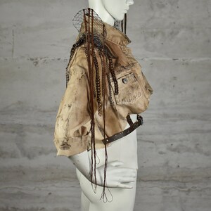 Distressed Denim Jacket - Wasteland Costume - Post Apocalyptic Outfit ...