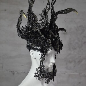 Dystopian Headpiece - Gothic Style Crown - Dark Fantasy Mask - Wearable ...