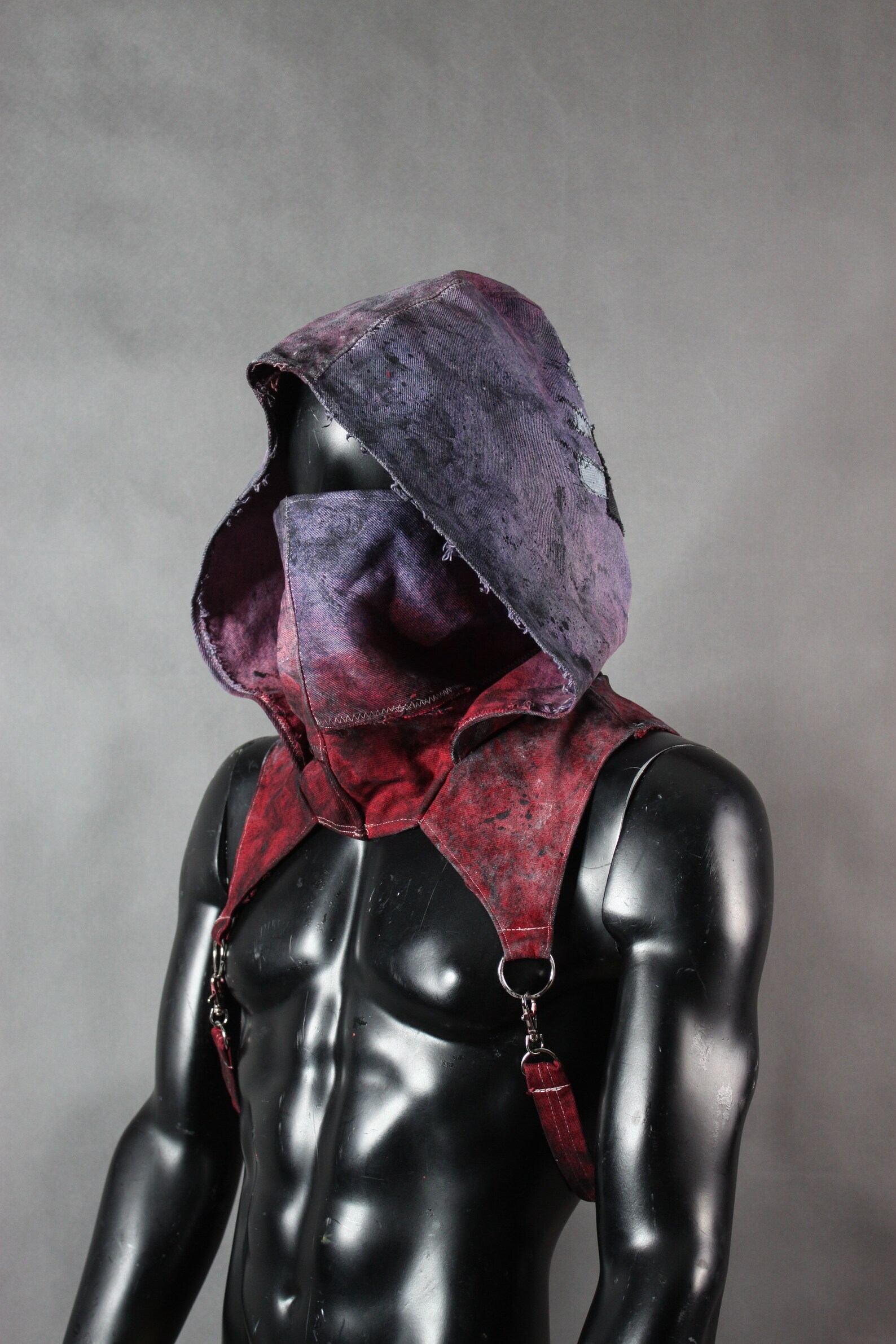 Post Apocalyptic Hood Evil Eye Hood Psytrance Hood | Etsy