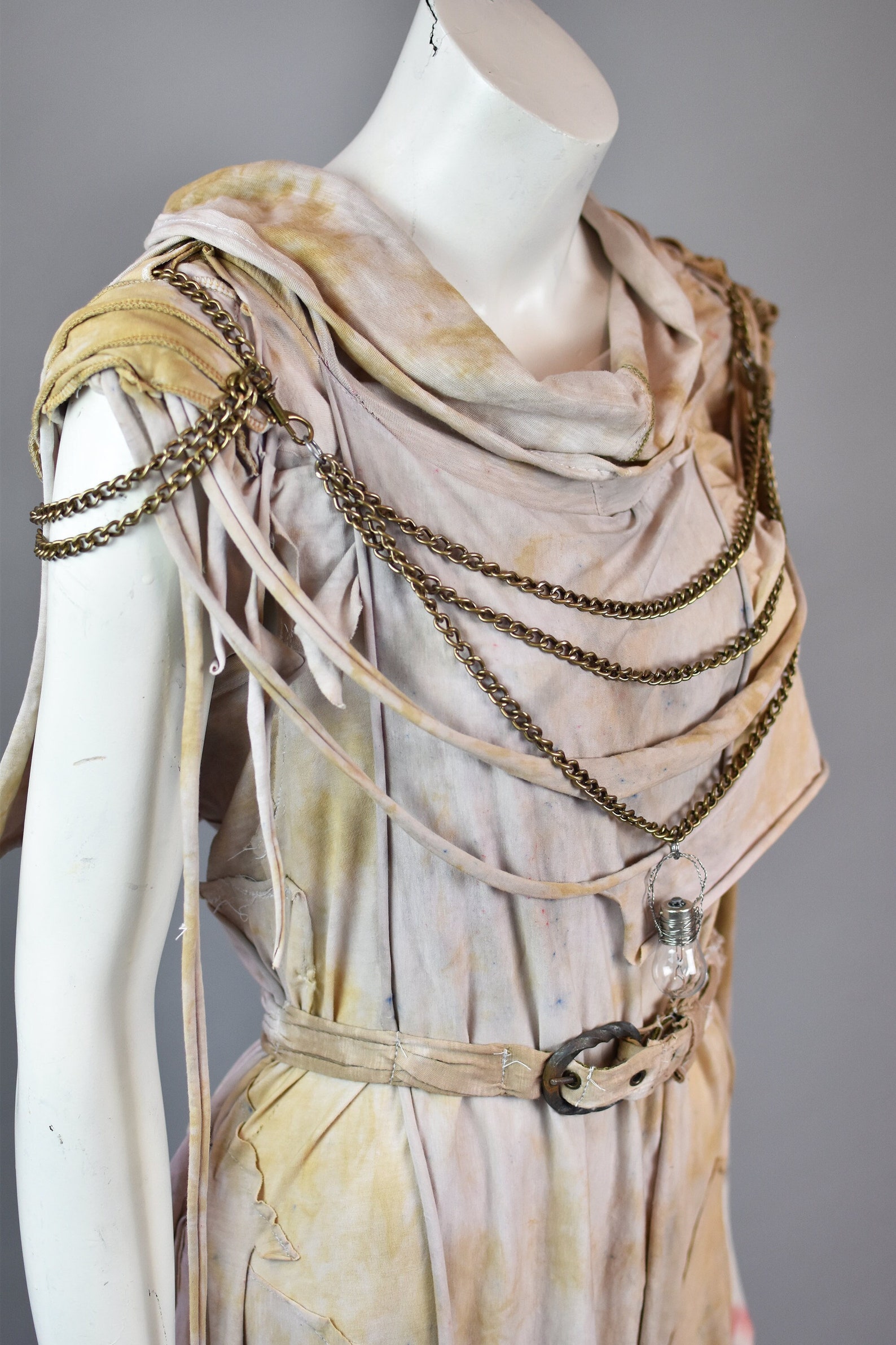 Wasteland Queen Gown Post Apocalyptic Costume White - Etsy