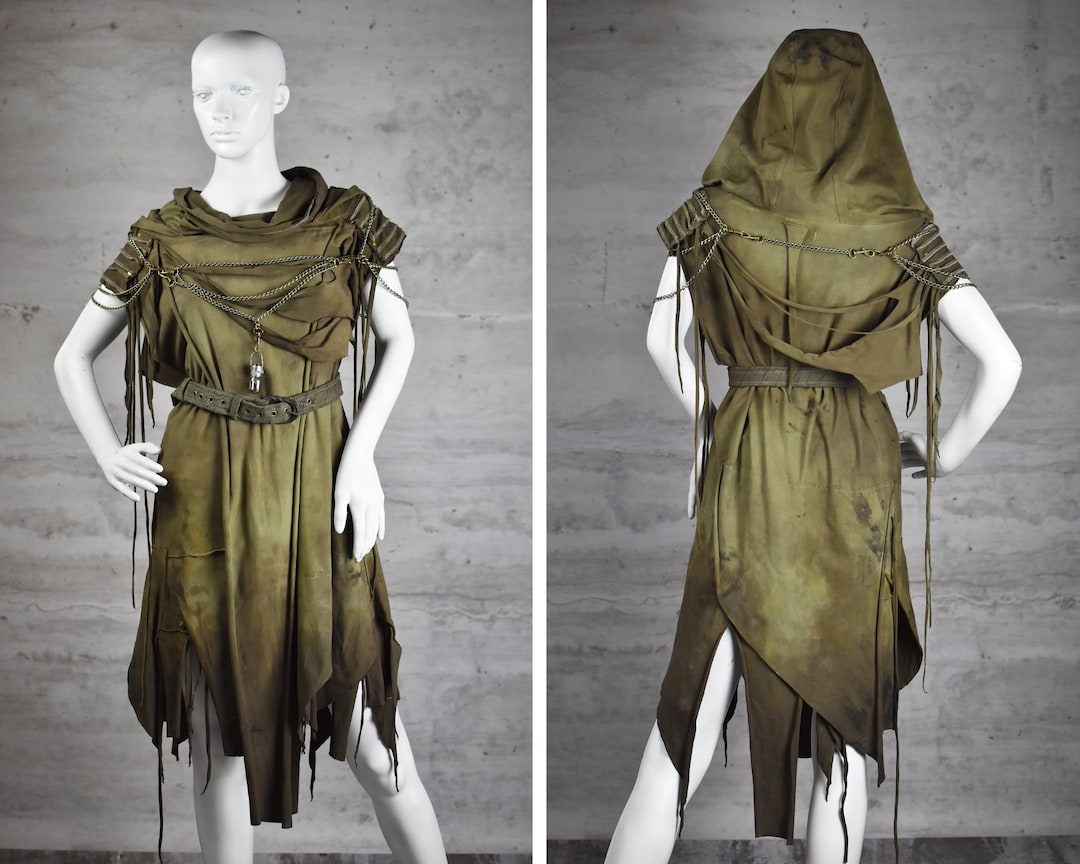 Wasteland Queen Costume - Shaman Dress With Hood - Post Apocalyptic ...