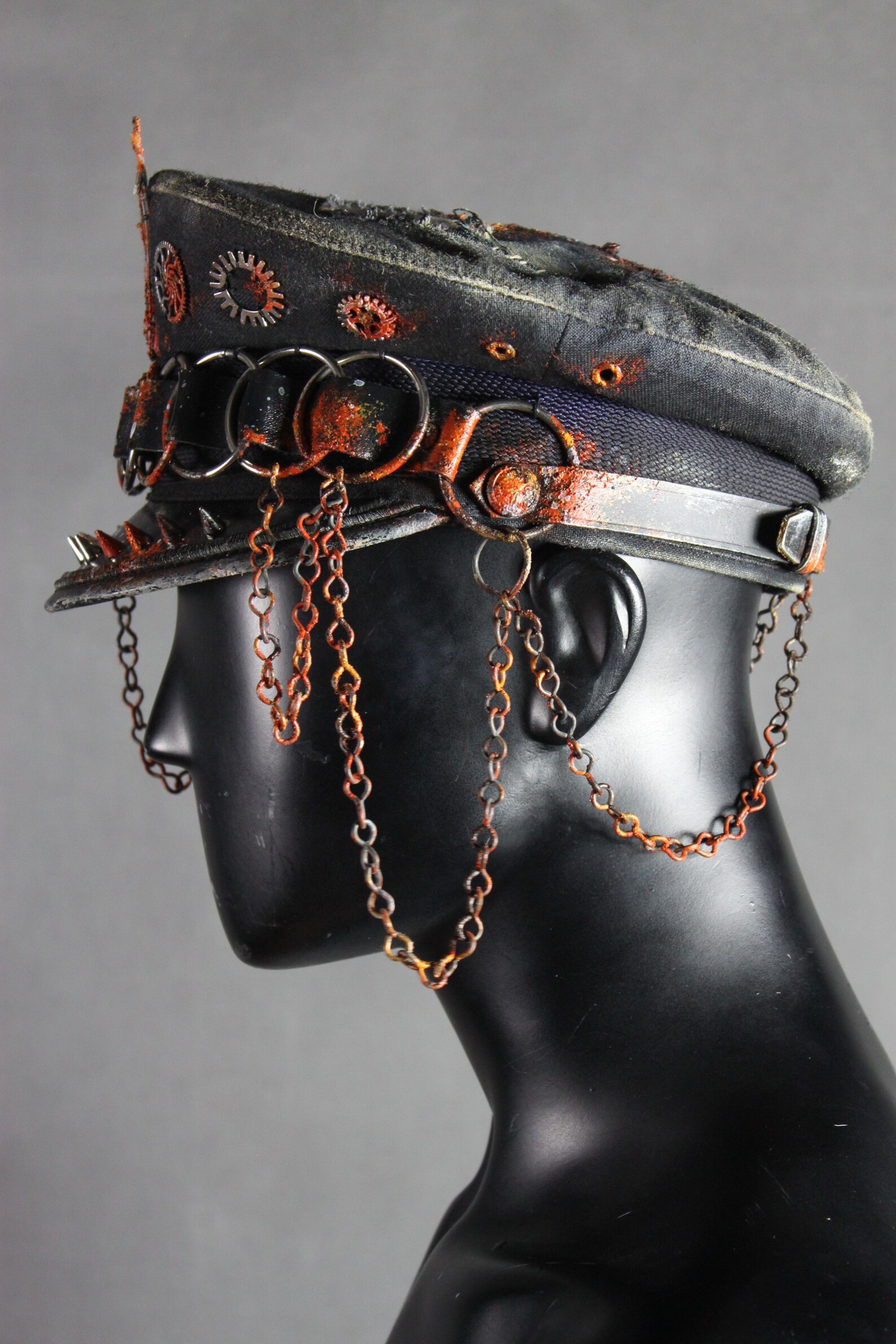 Fork Hat Wasteland Army Cap Postapoc Uniform Hat Officer - Etsy