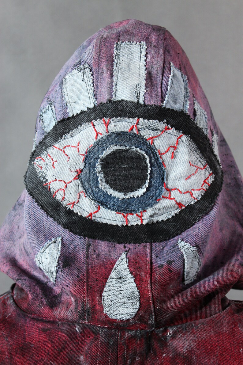 Post Apocalyptic Hood Evil Eye Hood Psytrance Hood - Etsy