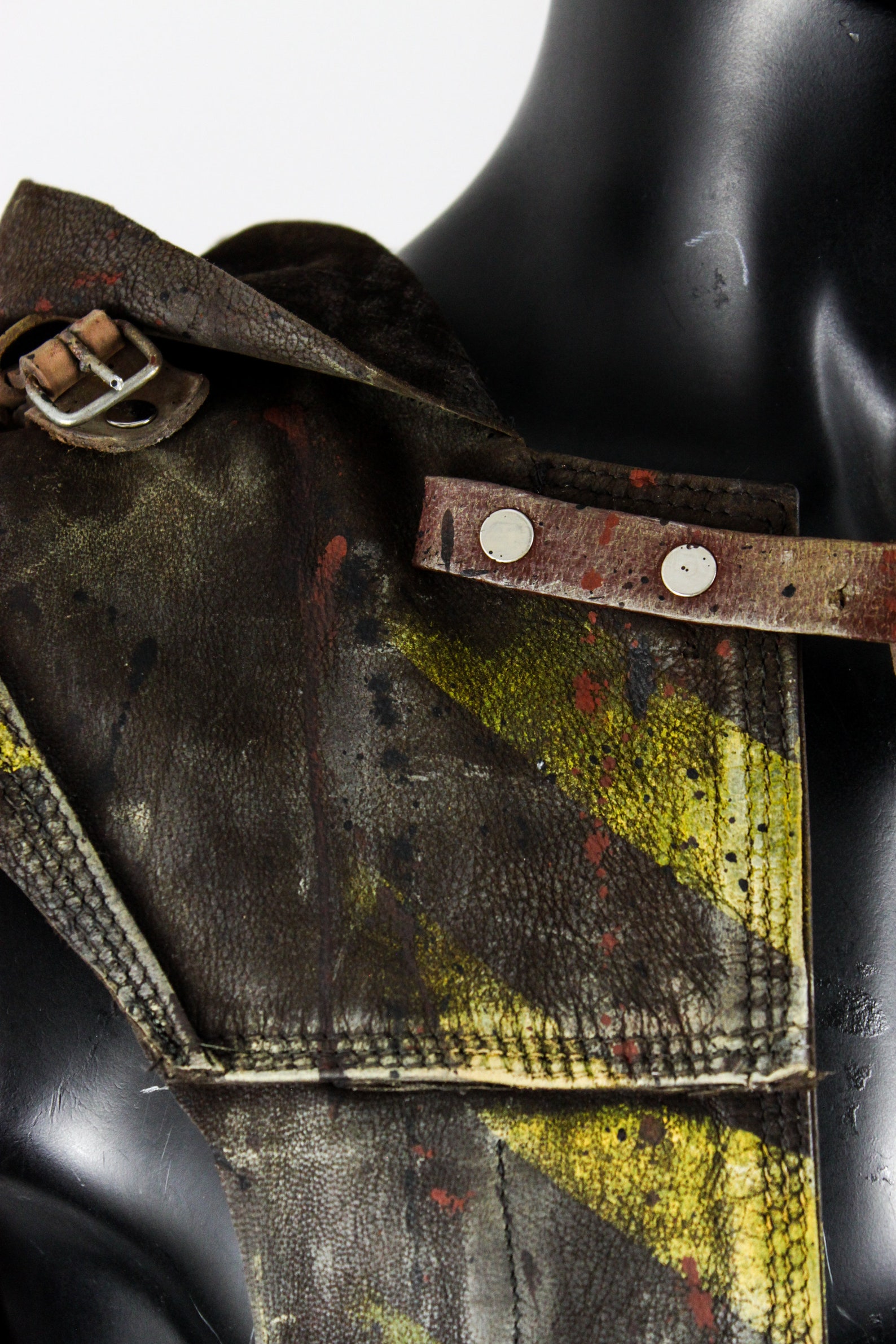 Post Apocalyptic Hood Brown Leather Cowl Handmade Hood - Etsy