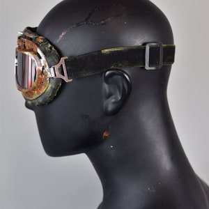 Silver Spiked Goggles - Sandstorm Eye Protection - Rusty Wasteland ...