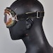 Silver Spiked Goggles Sandstorm Eye Protection Rusty Wasteland Eyewear ...