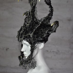 Dystopian Headpiece - Gothic Style Crown - Dark Fantasy Mask - Wearable ...