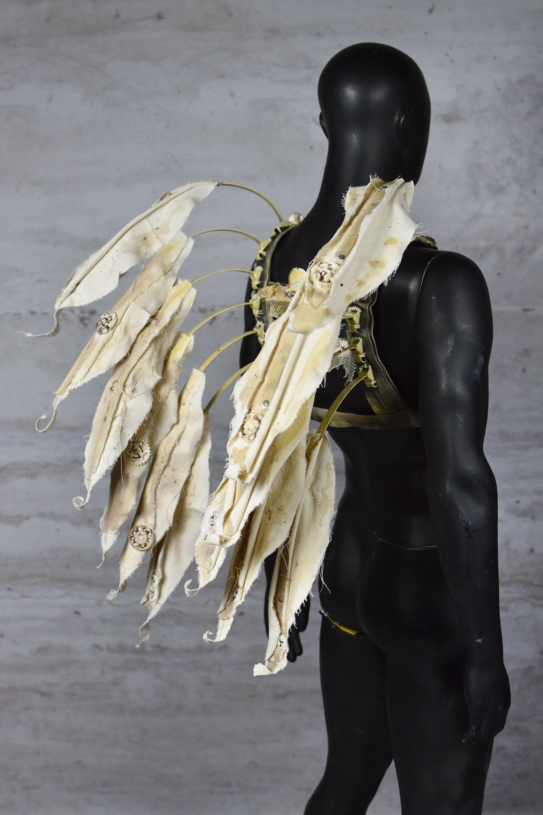 Burning Man Mens Outfit - Post Apocalyptic Desert Wings - Wasteland ...