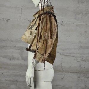 Distressed Denim Jacket - Wasteland Costume - Post Apocalyptic Outfit ...
