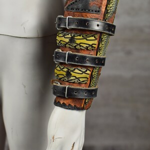 Colorful Arm Guard - Dystopian Bracer - Leather Forearm Protector ...