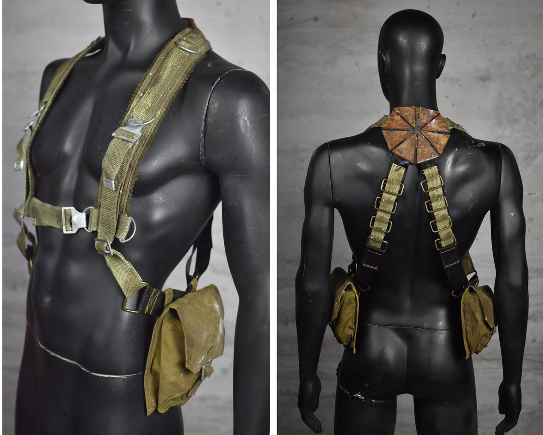 Military Holster Harness - Double Shoulder Pockets - Post Apocalyptic ...