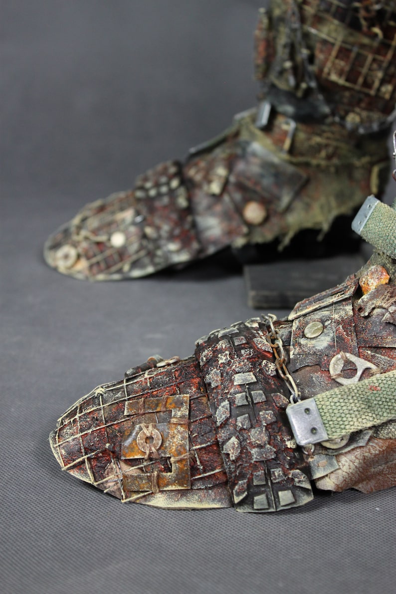 Post Apocalyptic Shin Guards Boot Cover Armor Wasteland - Etsy