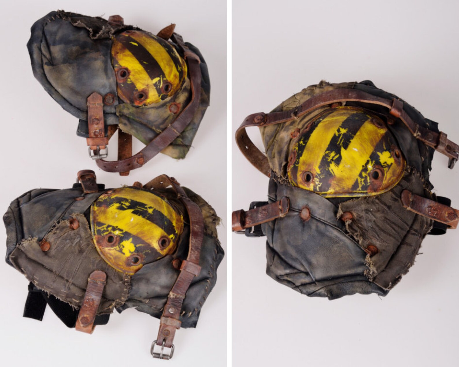 Biohazard Knee Pads Mad Max Prop Armor Rusty Knee Pads Wasteland Knee ...
