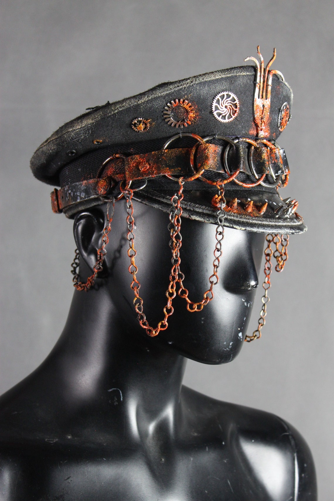 Fork Hat Wasteland Army Cap Postapoc Uniform Hat Officer - Etsy