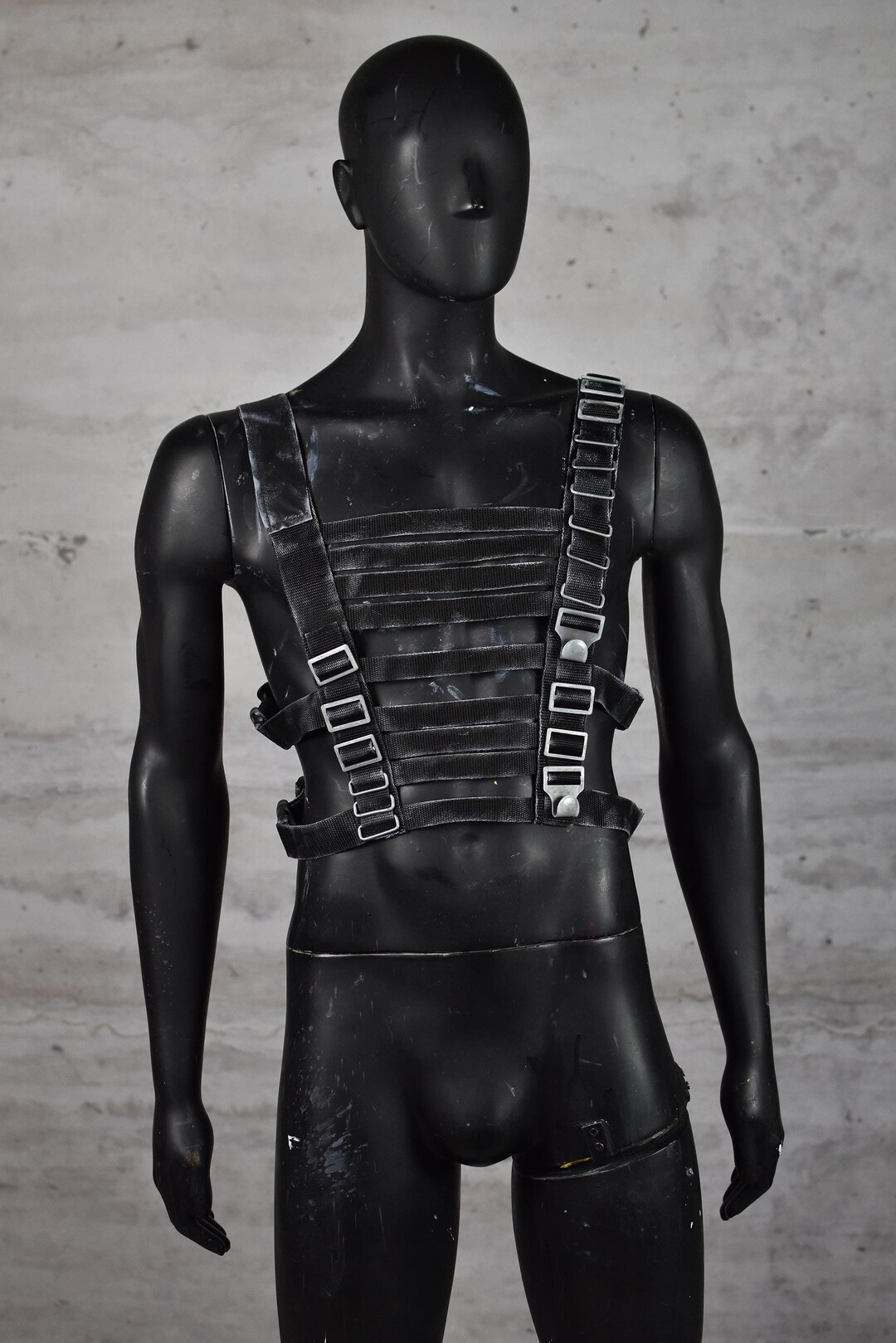 Techwear Harness Vest - Post Apocalyptic Costume Accessory - Cyberpunk ...