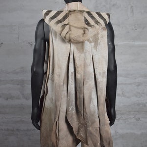 Post Apocalyptic Cape - Layered Postapoc Vest - Wasteland Nomad Hood ...