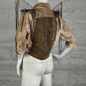 Distressed Denim Jacket - Wasteland Costume - Post Apocalyptic Outfit ...