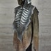 Apocalyptic Halloween Coat Human Skull Hood Skeleton Tunic - Etsy