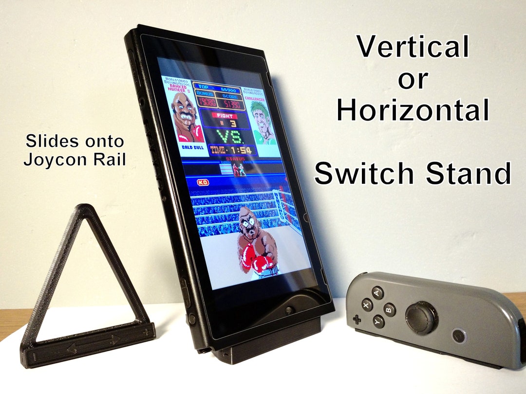 Switch Stand Vertical or Horizontal Stand Joycon Rail Add-on for ...