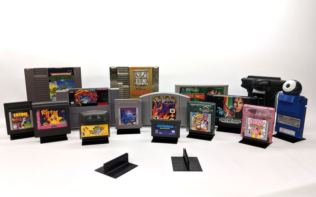 Console Game Cart Clip Stand Pack - Etsy