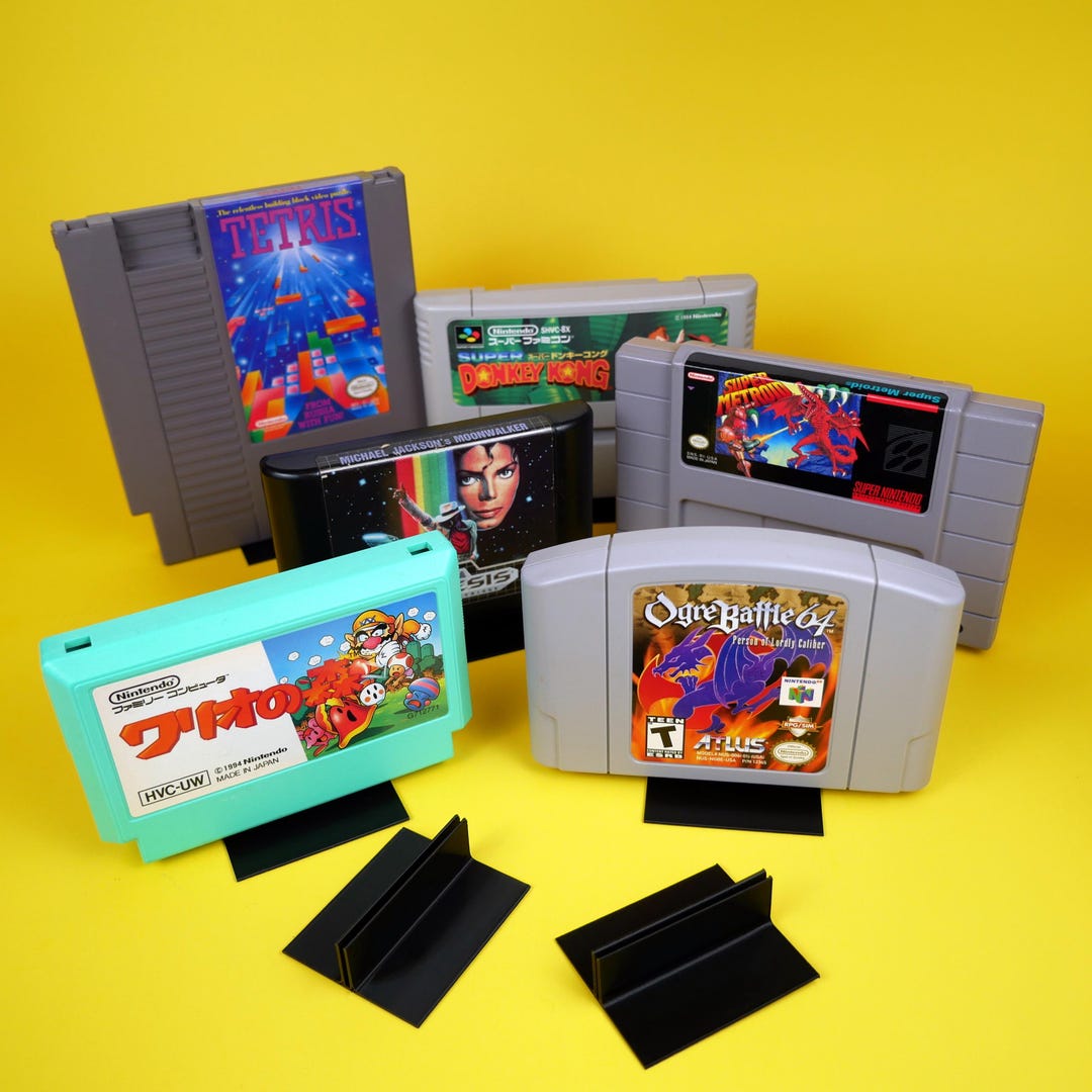 Console Game Cart Clip Stand Pack - Etsy