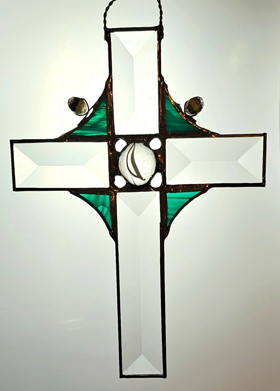 Beveled Glass Cross - Etsy