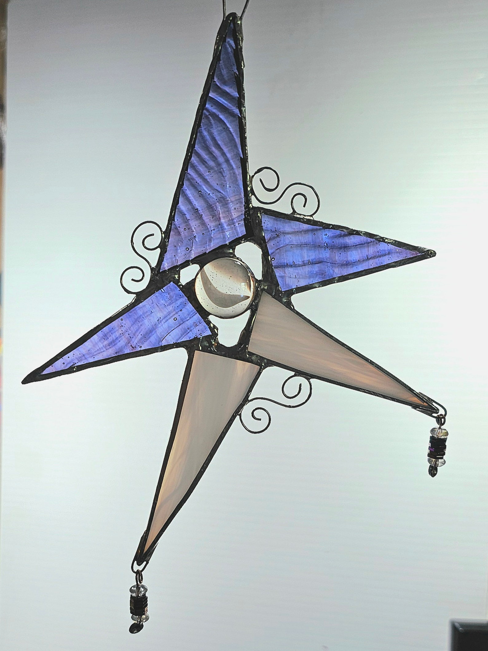 5pt Stained Glass Star Suncatcher. - Etsy
