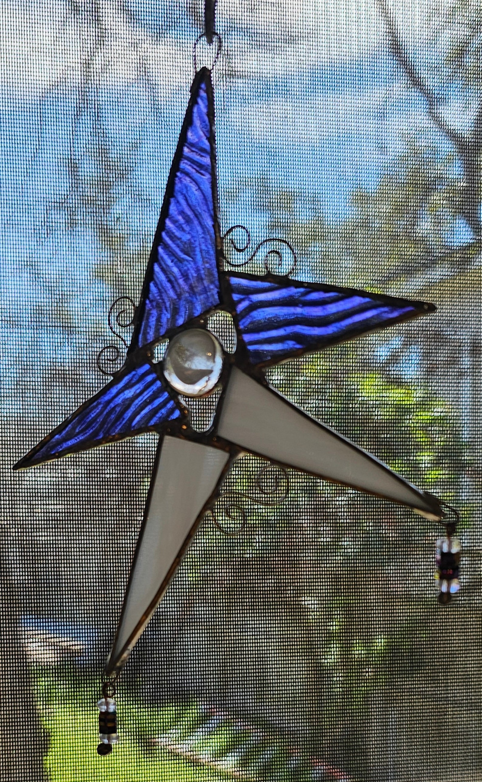 5pt Stained Glass Star Suncatcher. - Etsy