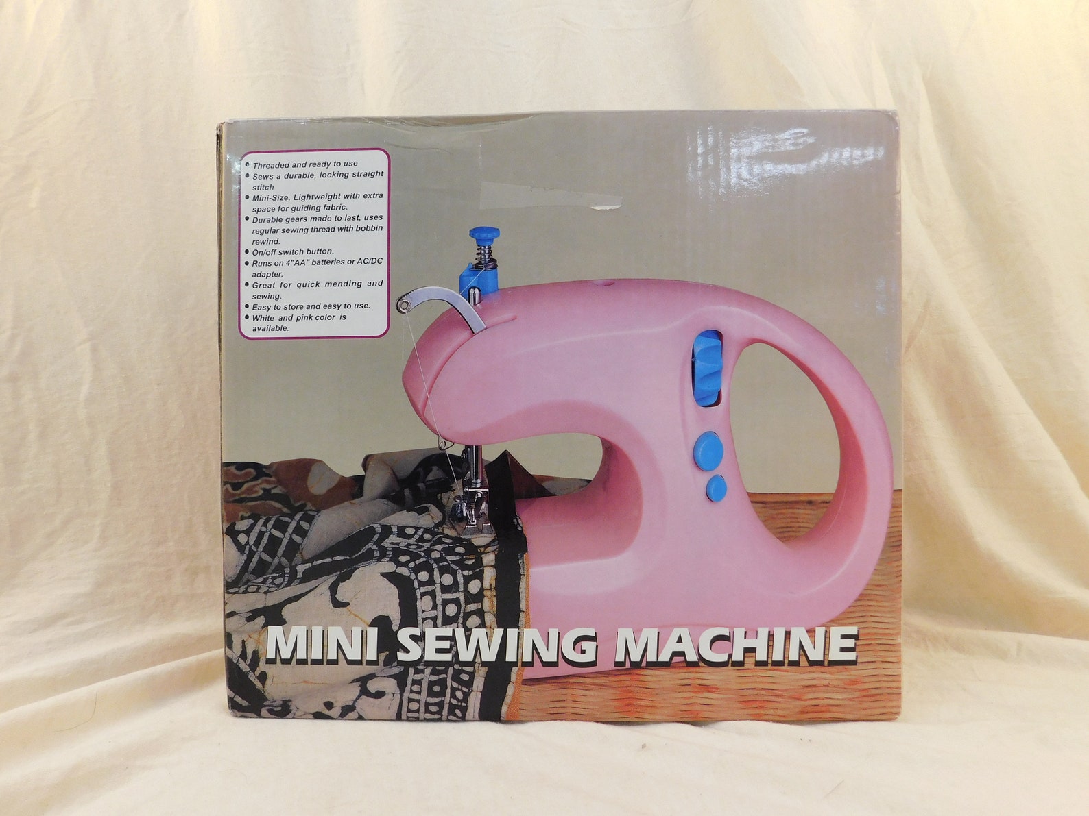 Vintage Ukira Handheld Mini Sewing Machine Pink New With Box Etsy