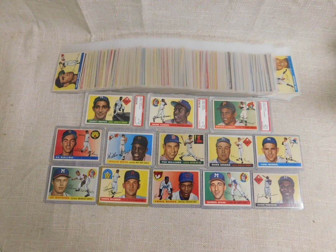 1955 Topps Complete Baseball Set VG-EX Mid Grade PSA Clemente Koufax ...
