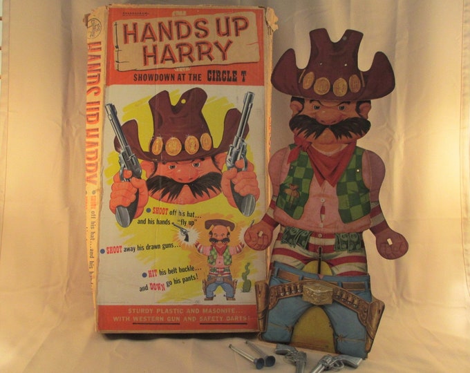 1965 Transogram Hands up Harry Target Shooting Game Toy Original Box - Etsy