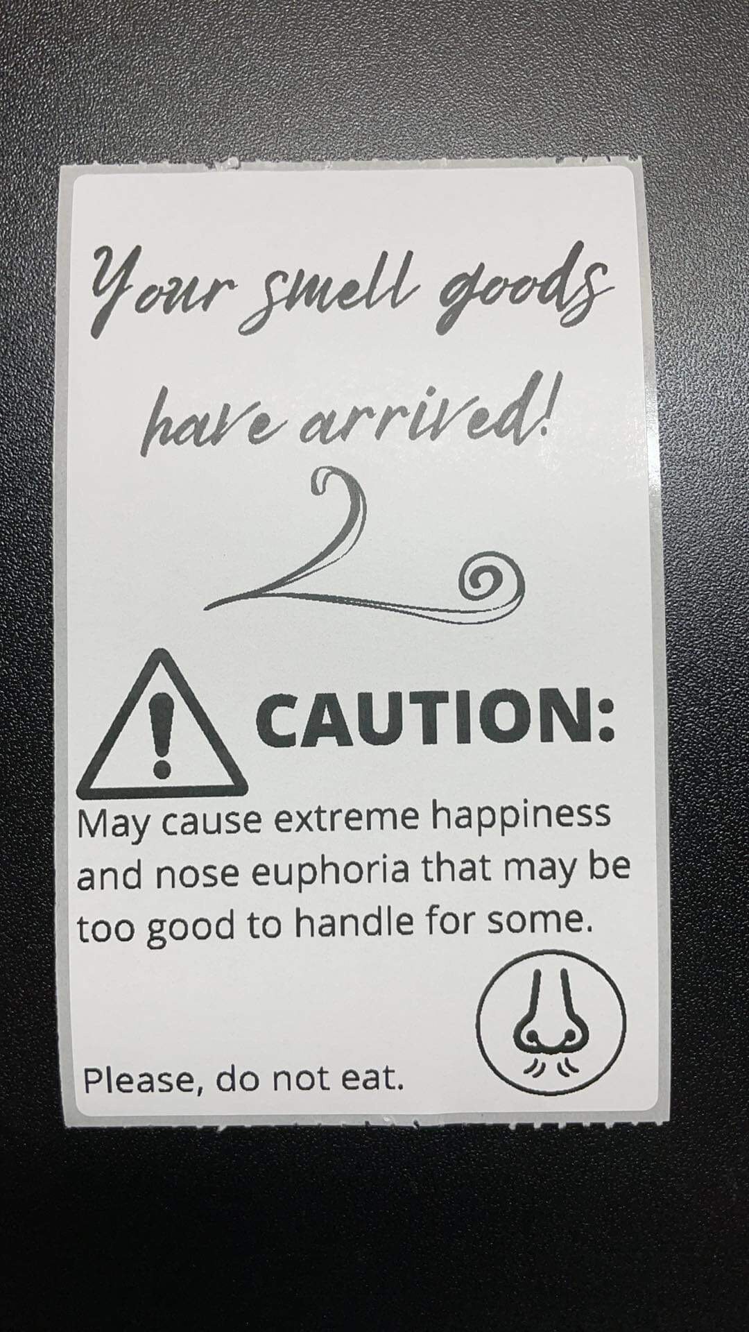 Your Smell Goods Have Arrived Package Sticker Label - Etsy