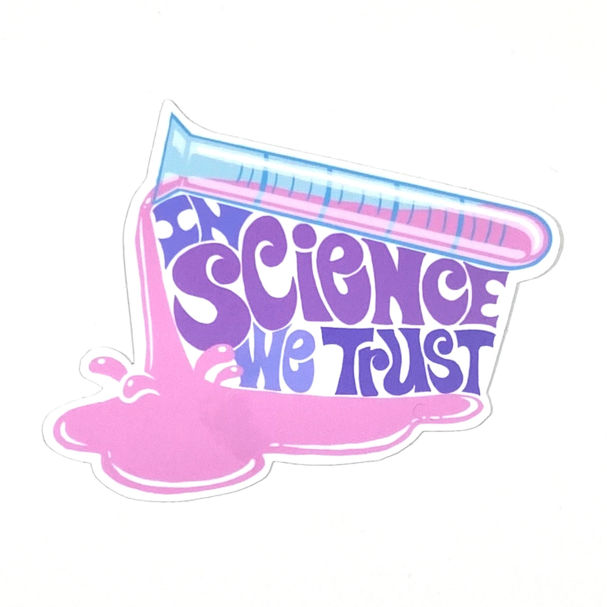 In Science We Trust Vinyl Sticker Science Test Tube Science - Etsy