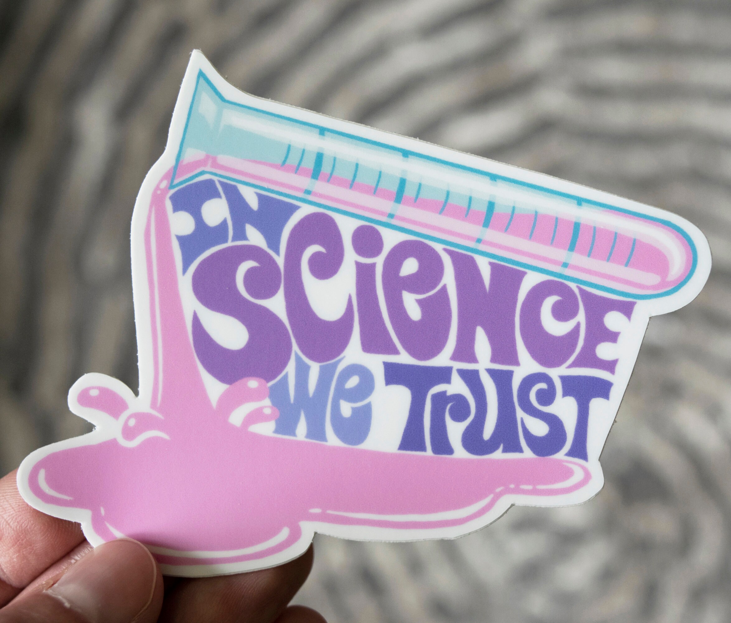 In Science We Trust Vinyl Sticker Science Test Tube Science - Etsy