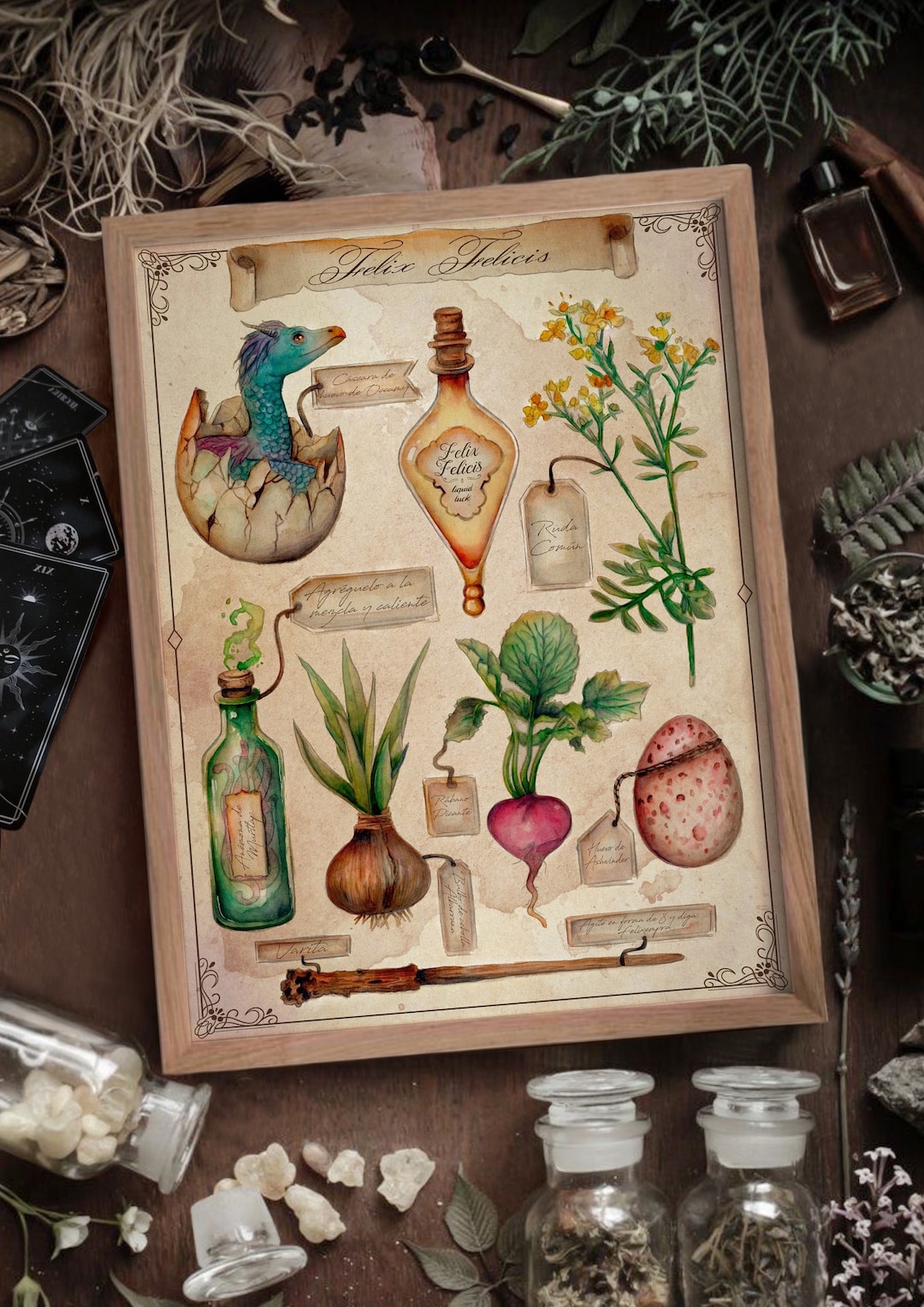 Illustration of Vintage Style Potions, Perfect for Your Kitchen ...